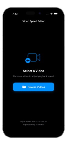 「Change Video Speed」 - iPhoneアプリ | APPLION
