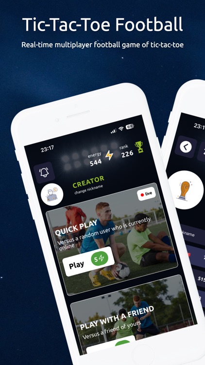 Tic-Tac-Toe Football by Nikolay Andonov