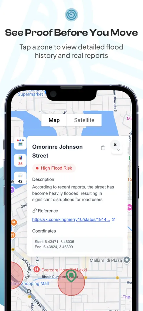 Lagos Floodmap - Weather App | MWM