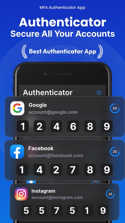 MFA-2FA Authenticator,OTP,Auth by 德杰 郑