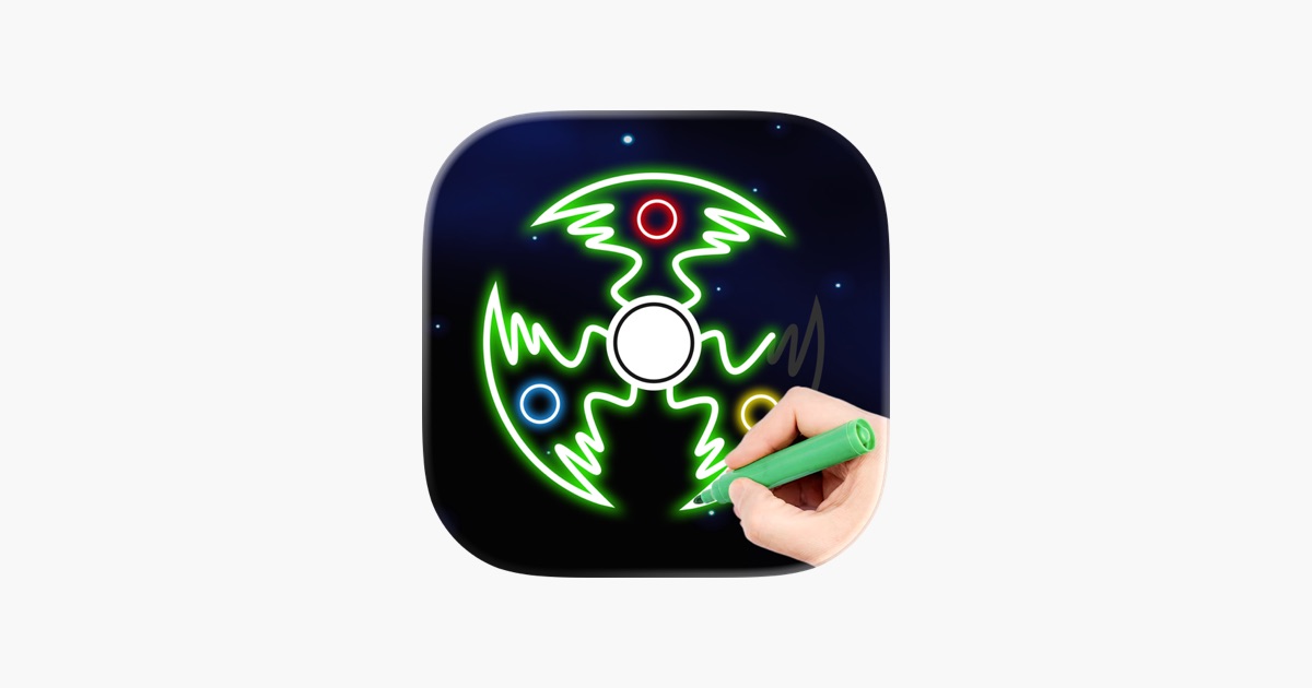 ‎Magic Glow Art: Finger Spinner App - App Store