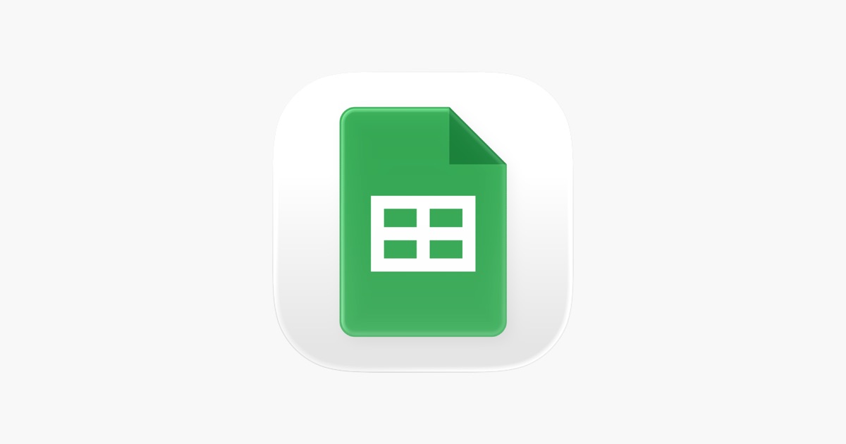 â žapp Planilhas Google â App Store