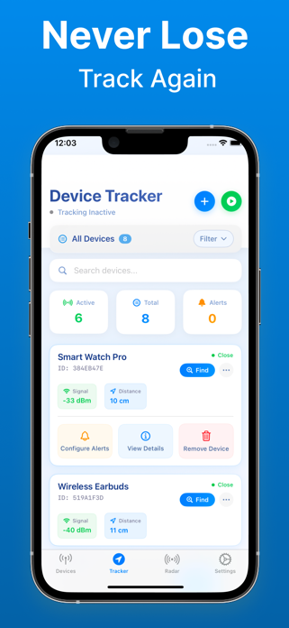 Bluetooth Finder - BLE Tracker for iPhone - Free App Download