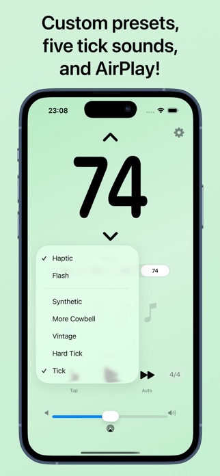 Tick - Minimal Metronome for iPhone - Free App Download