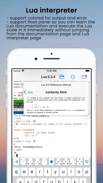 LuaLu REPL - Learn Lua Coding by 盼军 崔