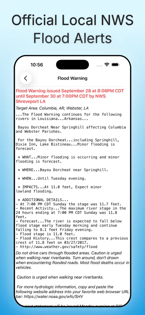Rivercast - Levels & Forecasts - Weather App | MWM