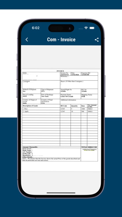 Export Invoice Maker by Valaji Global