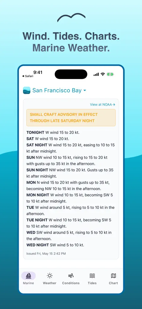 Wind & Tides: Marine Forecasts - Weather App | MWM