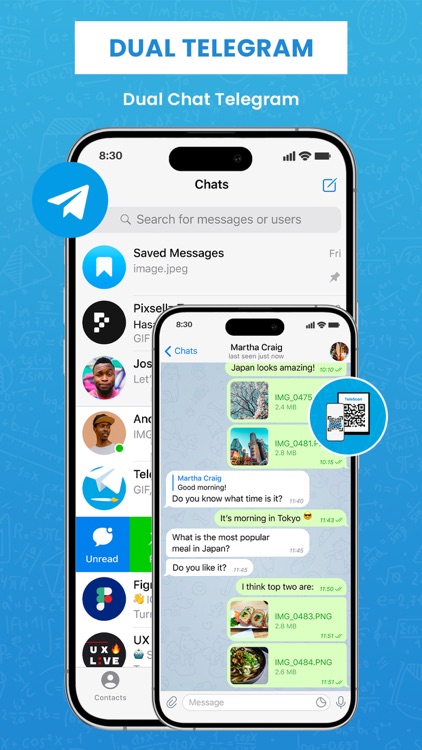 Messenger for Telegram Duo Web by Nileshbhai Savaliya