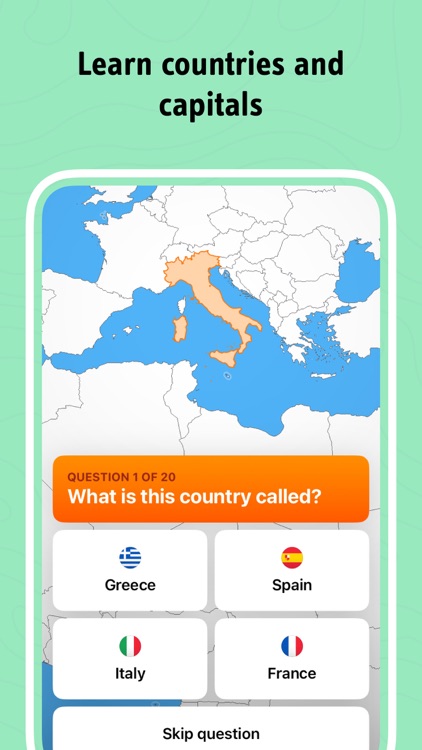 geotrainer: Geography Map Quiz by Ralf Ebert