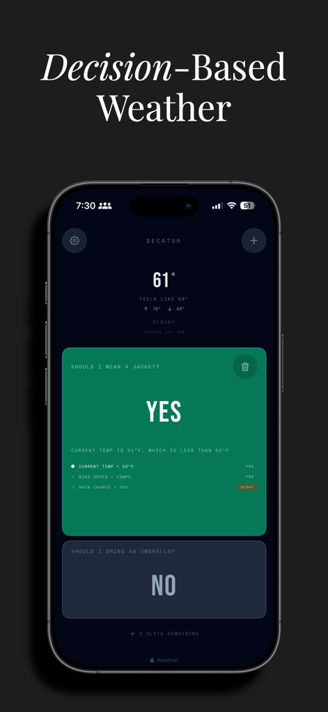 Weather, or Not? - 날씨 앱 | MWM