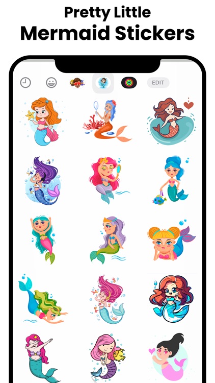Pretty Little Mermaid Stickers by Sumit