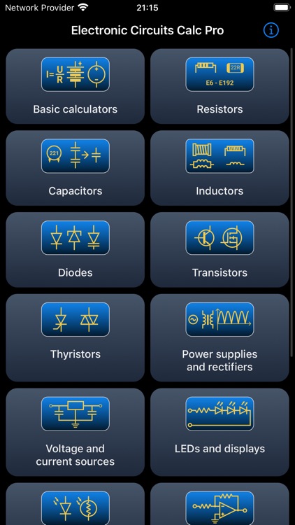 Electronic Circuits Calc Pro by ALG Software Lab