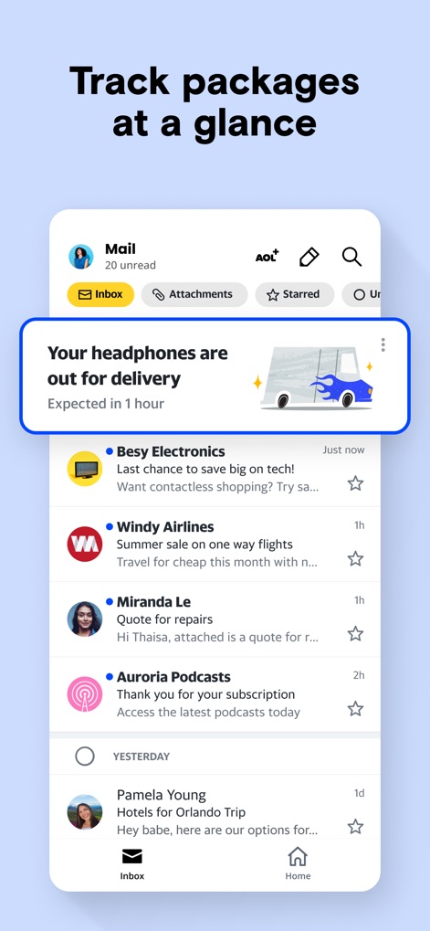 AOL Mail, News, Weather - Productivity App | MWM