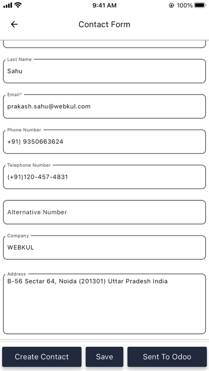 Odoo Business Card Reader by Mobikul