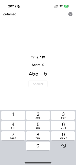 Zetamac Arithmetic Practice for iPhone - Free App Download