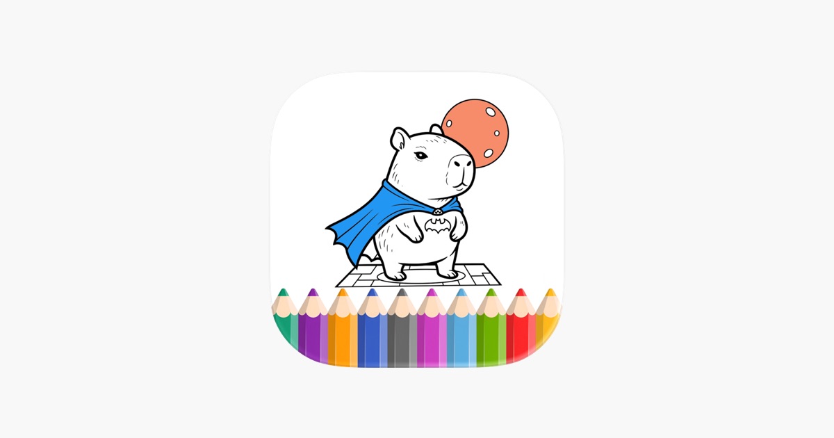 ‎Capybara Coloring & Drawing App - App Store