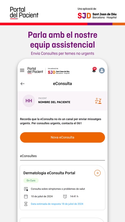 Portal Pacient SJD by HOSPITAL SANT JOAN DE DEU