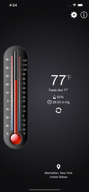 Iphone thermometer app store
