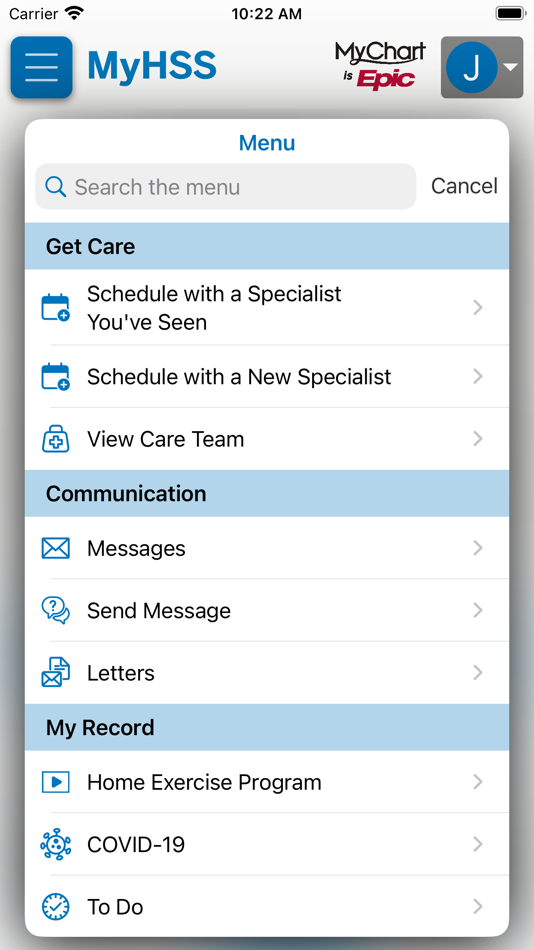MyHSS (by Hospital for Special Surgery) - (iOS Apps) — AppAgg