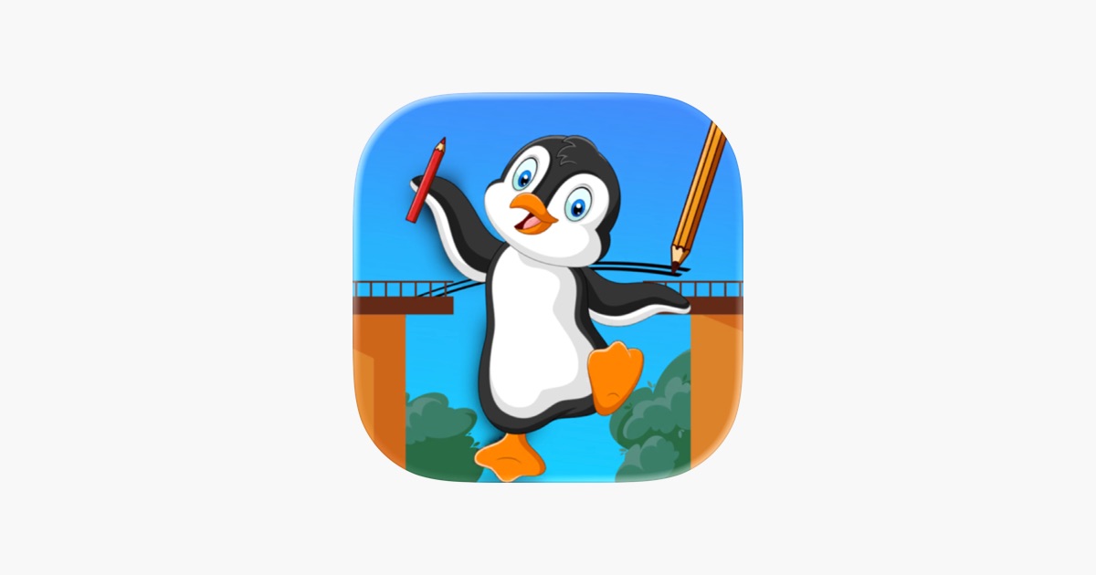 ‎App Draw Bridge to Save Penguin - App Store