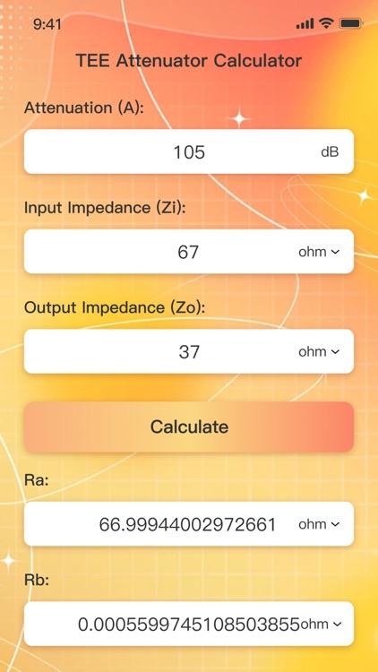 Attenuation calculator by Nguyen Thuy Diep
