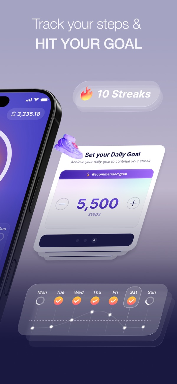 Sweatcoin Walking Step Counter - AppStore№1并获得Apple Watch的最高评价，