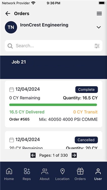 SRM 360 Customer Portal by Smyrna Ready Mix Concrete LLC