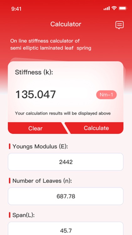 Spring stiffness calculator by Cao An Thai