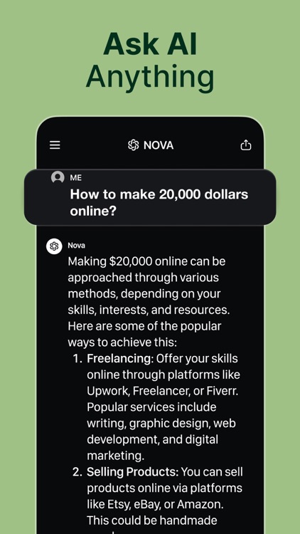 AI Chatbot - Nova by SCALEUP YAZILIM HIZMETLERI