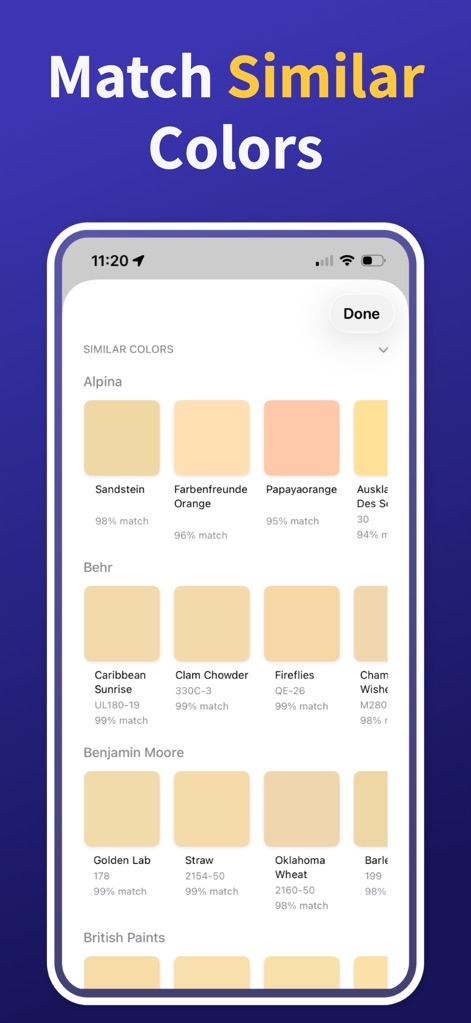 Paint Color Match - Lifestyle App | MWM