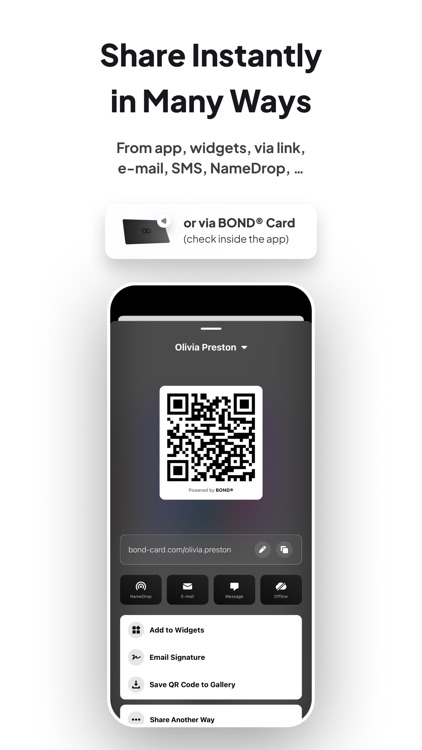 Bond – Digital Business Card by Appgrade studio s.r.o.