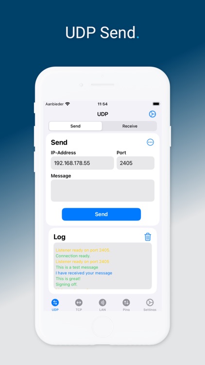 UDP TCP Network Utility by Youri Berentsen