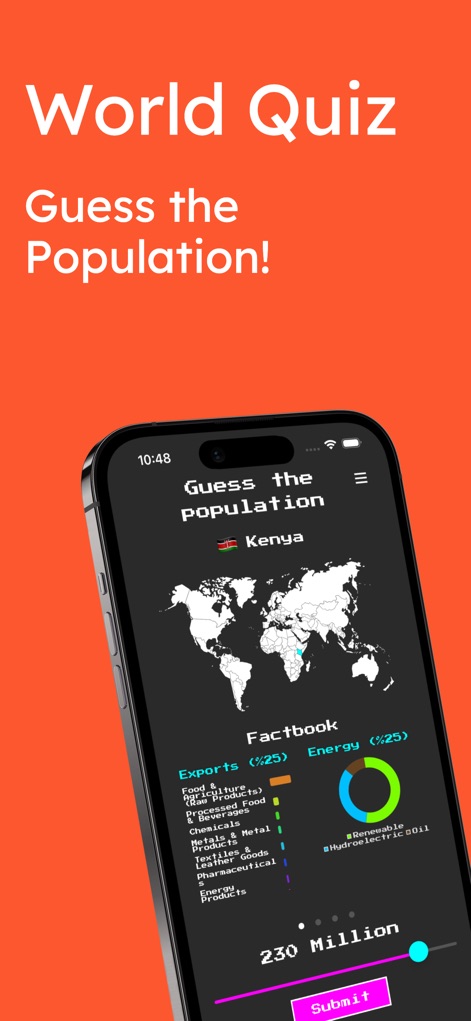 Geography & Population Quiz - Games App | MWM