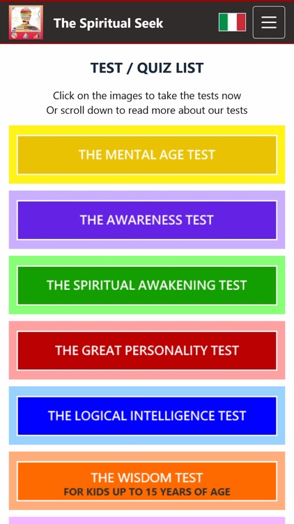 Spiritual Personality Tests by Luca Govoni