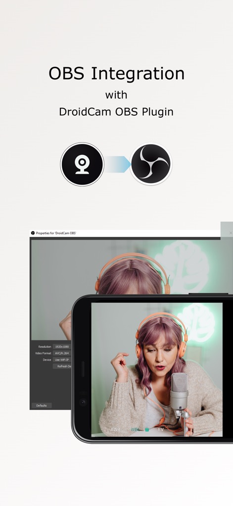 DroidCam Webcam & OBS Camera - Utilities App | MWM