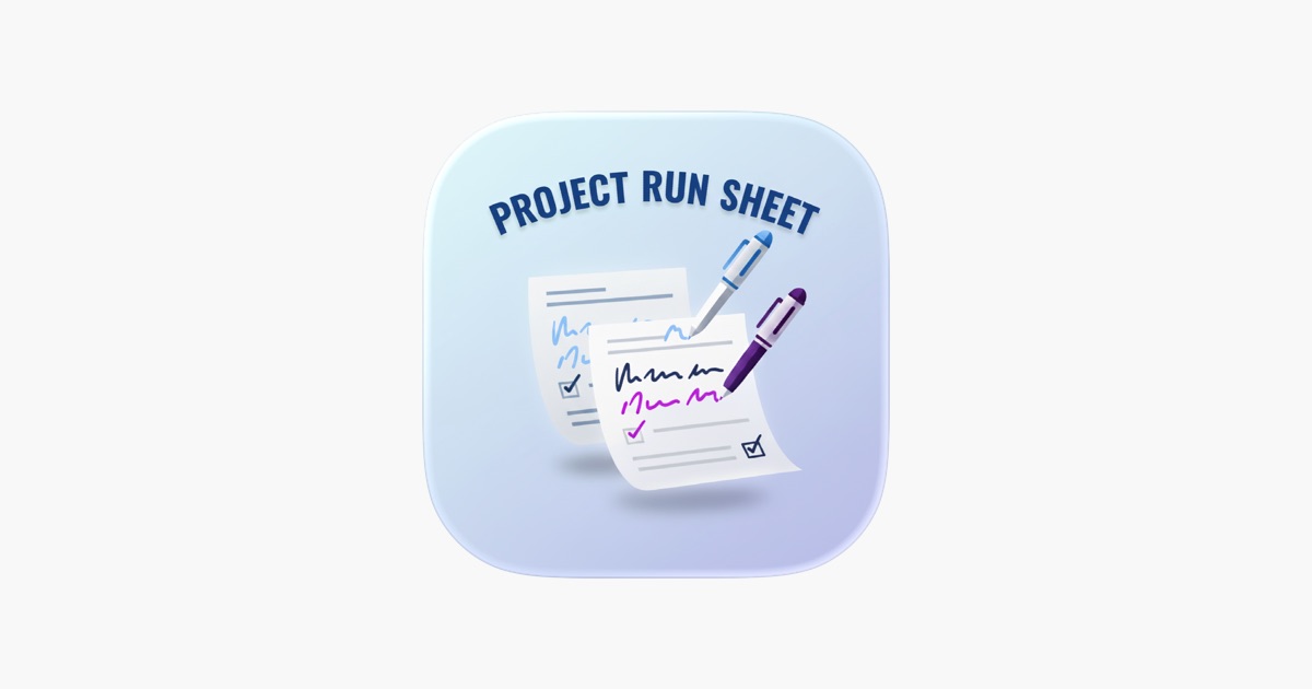‎Project Run Sheet App - App Store