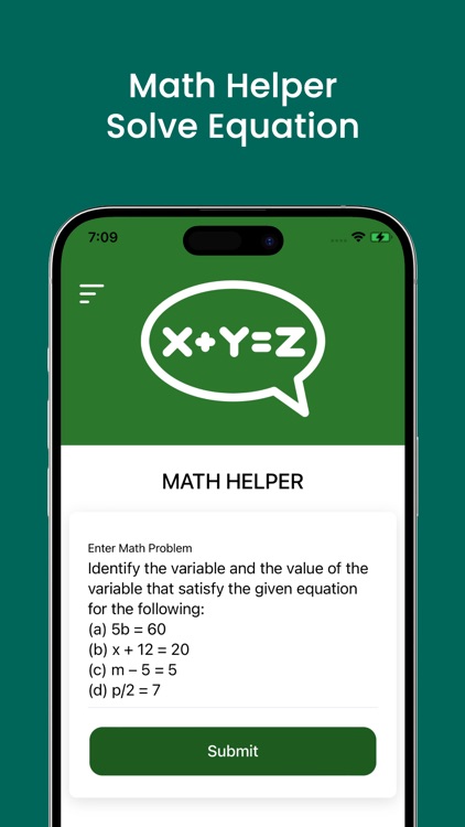 Math helper - Solve equation by Shubham Devmurari