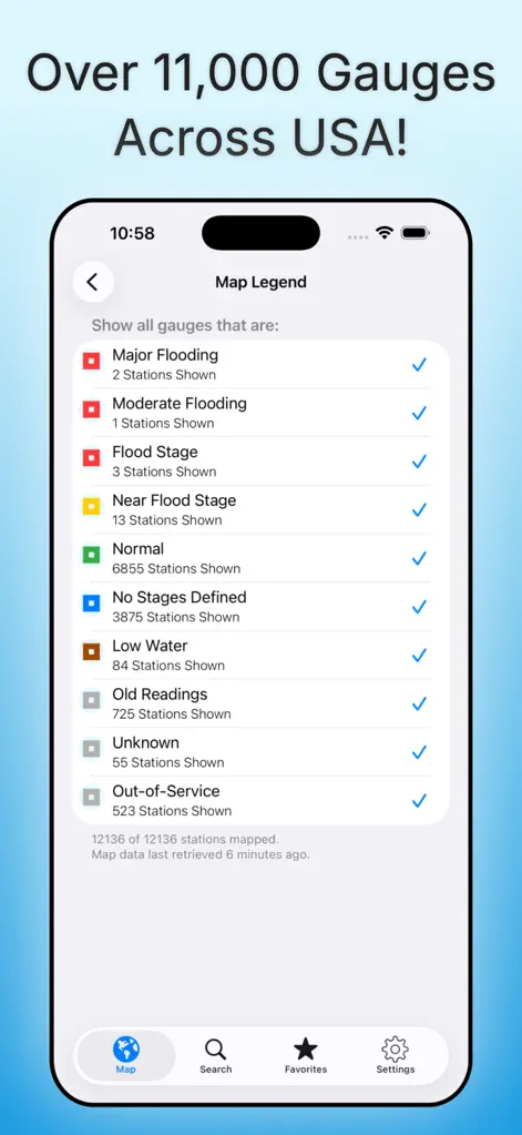 Rivercast - Levels & Forecasts - Weather App | MWM