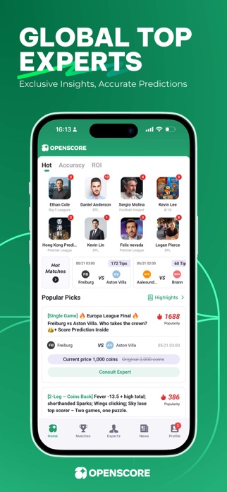 OpenScore-Live Sports Scores for iPhone - Free App Download