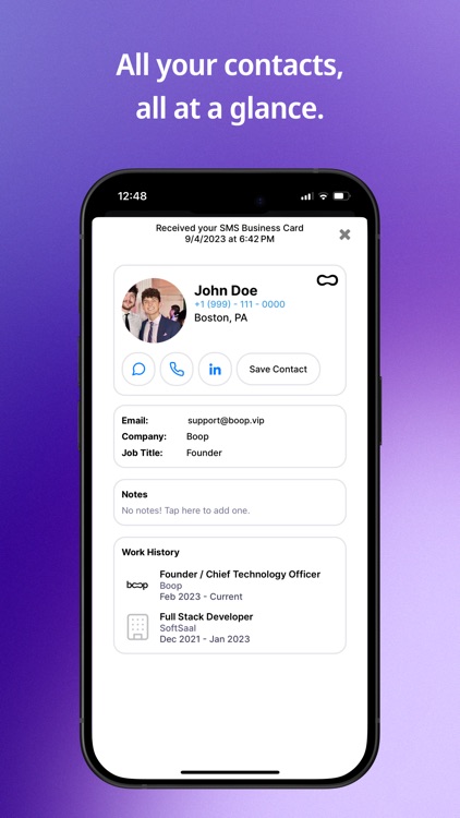 Boop - Exchange Profiles Fast by Boop Me Inc.