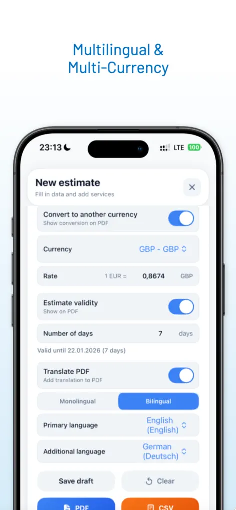 BudCal: Estimate Calculator - Business App | MWM