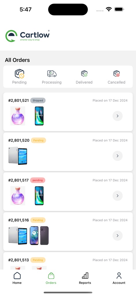 Cartlow MP - Shopping App | MWM