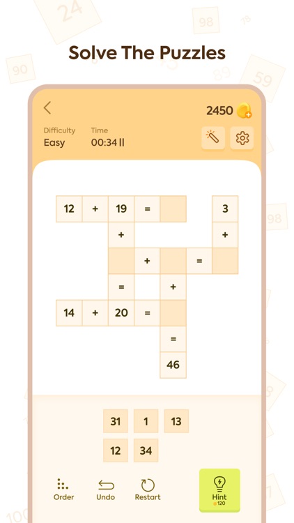 Puzzle Math: Cross Number Game by Smartronic