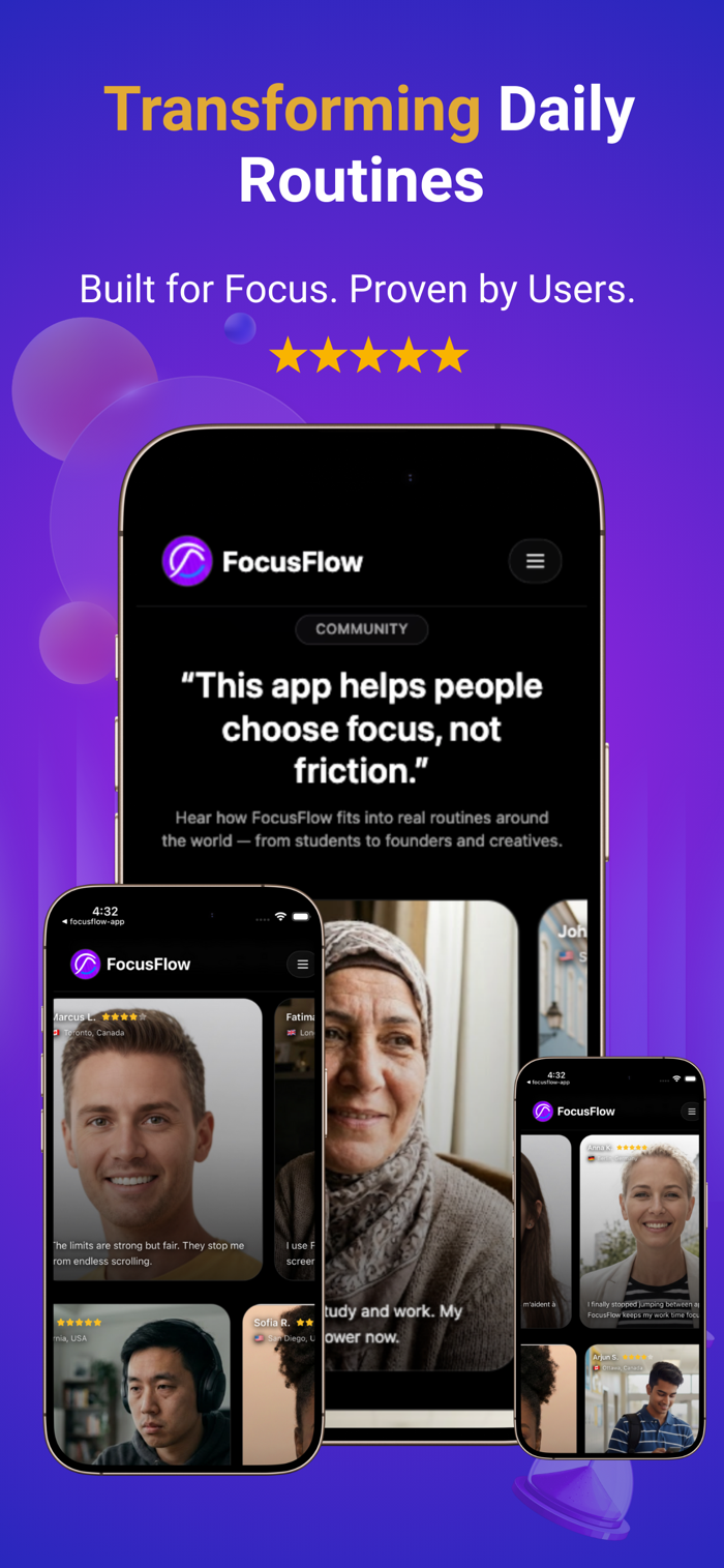 FocusFlow: screen time - Focus without lifting a finger