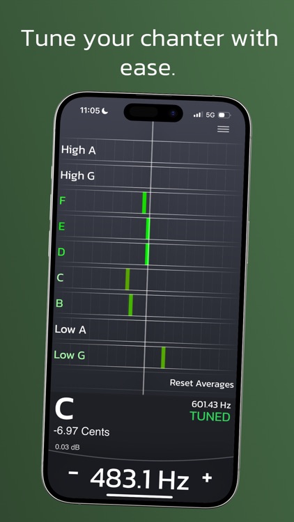 SparrowTone Bagpipe Tuner by Nan Jiang