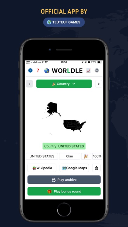 Worldle - Guess The Country! by Teuteuf Games
