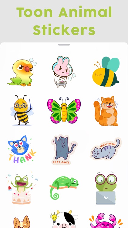 Toon Animal Stickers by Sumit
