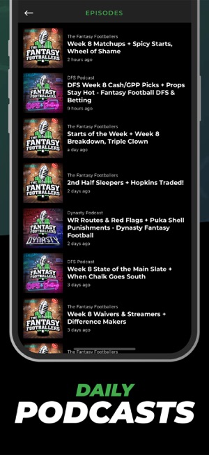 Fantasy footballers start sit store