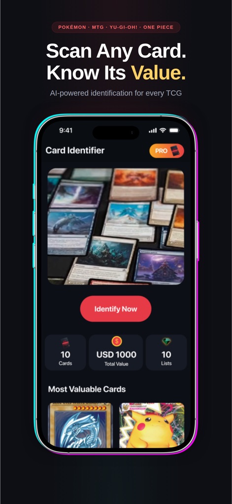 TCG Card Identifier: Scanner - App de Referência | MWM